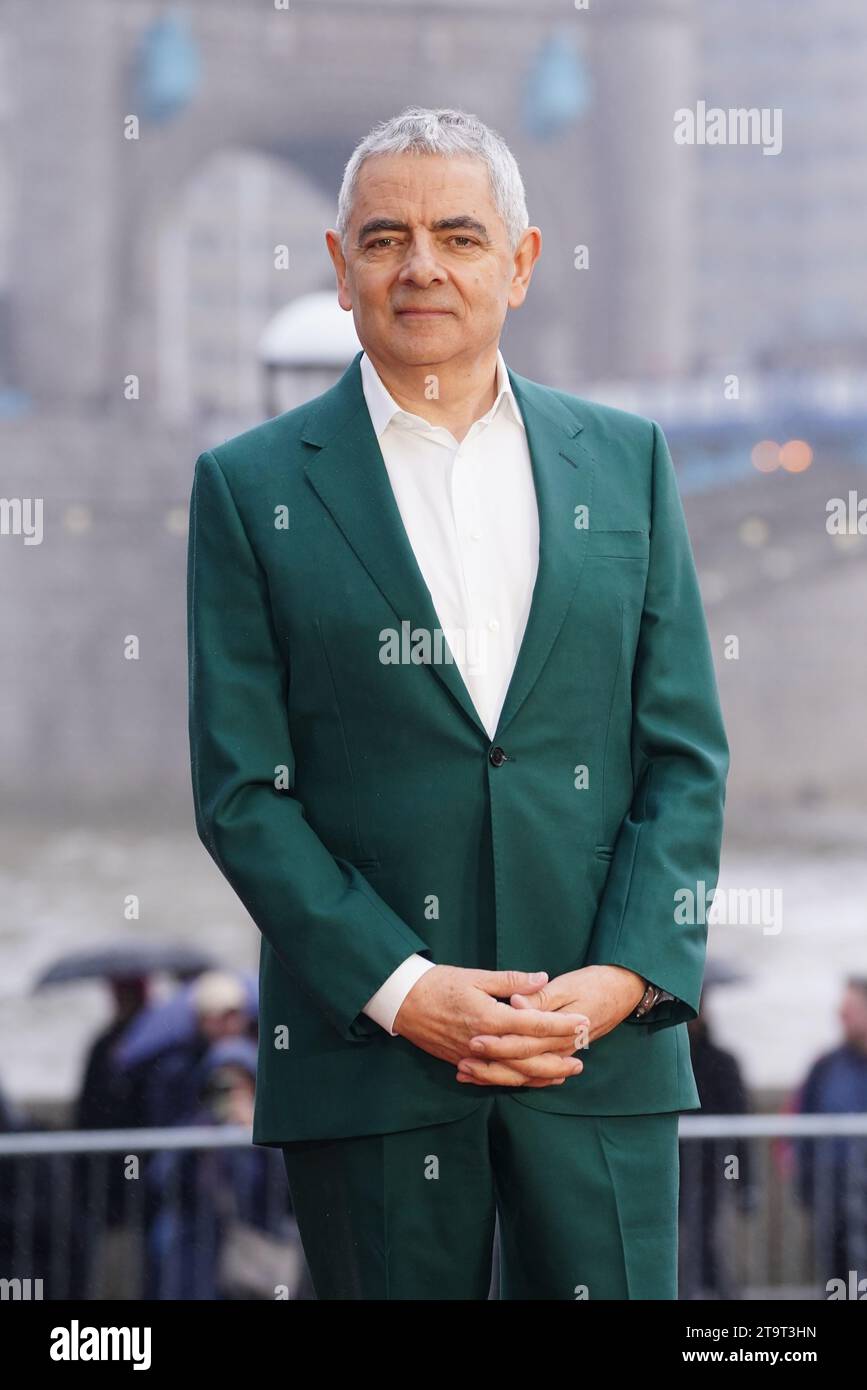 Rowan Atkinson during a photo call with the cast of Wonka at Potter's ...
