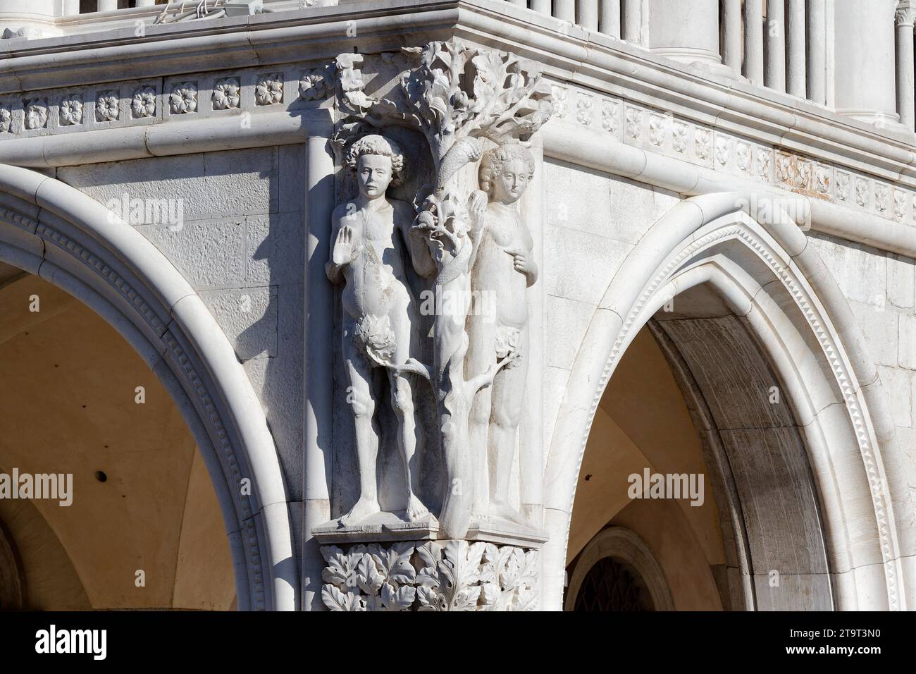 The Original Sin - Eve offers Adam the prohibited fruit (a fig ...