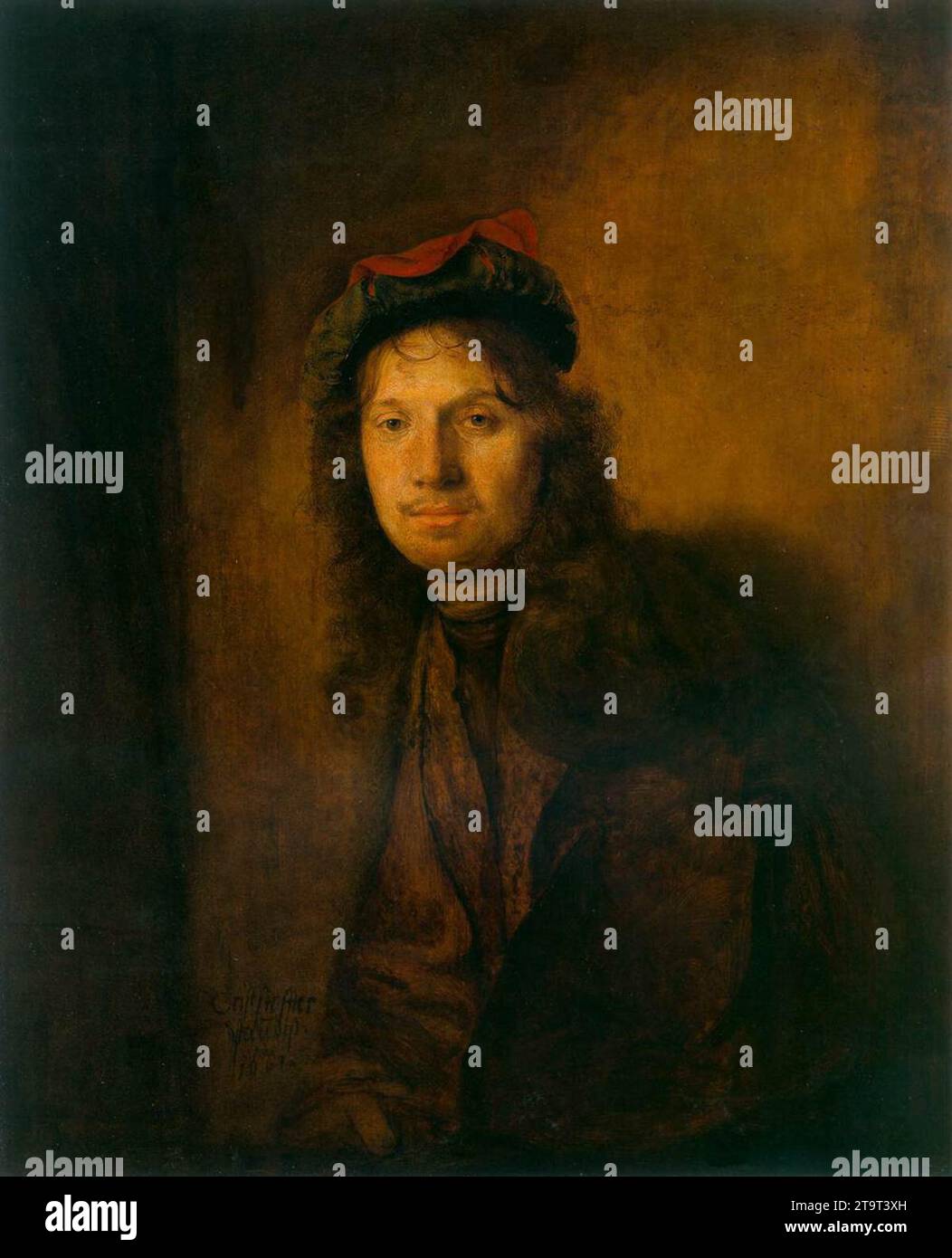 Tronie of a Young Man 1661 by Christoph Paudiss Stock Photo - Alamy