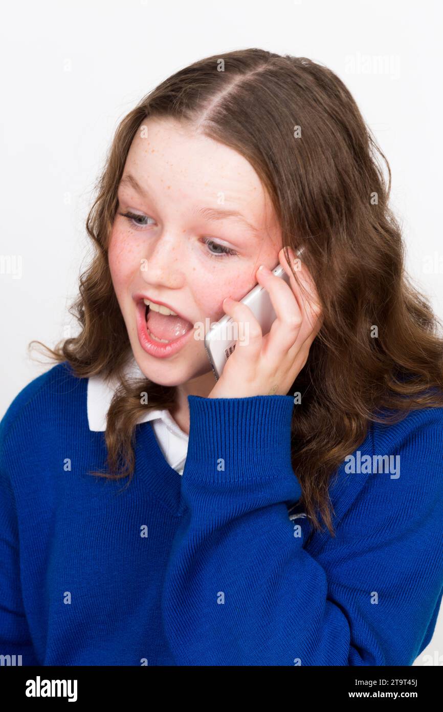 Year 7 school girl child aged 11 years / year old kid wearing school ...