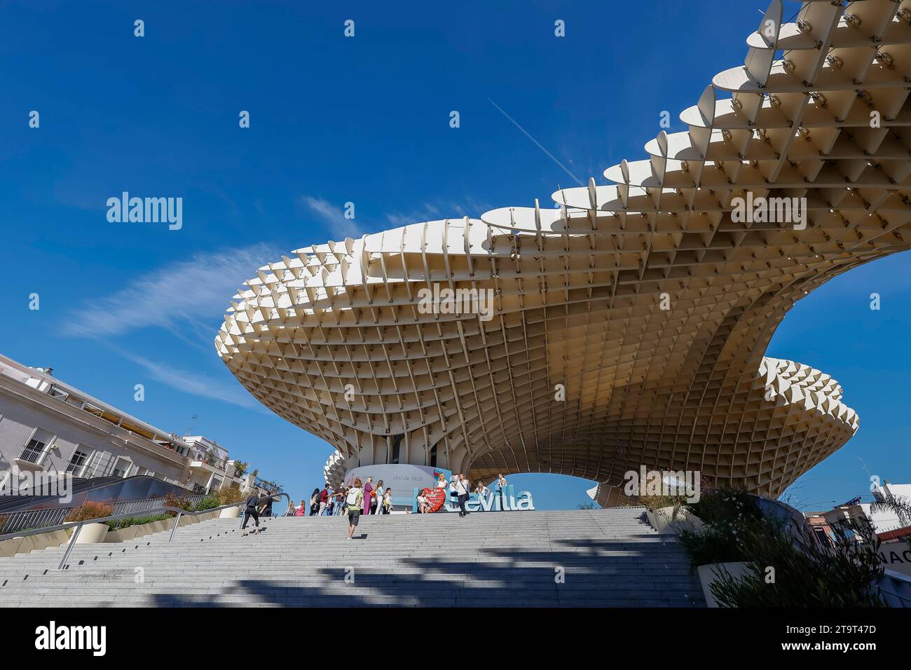 Low angle view metropol parasol hi-res stock photography and images - Alamy