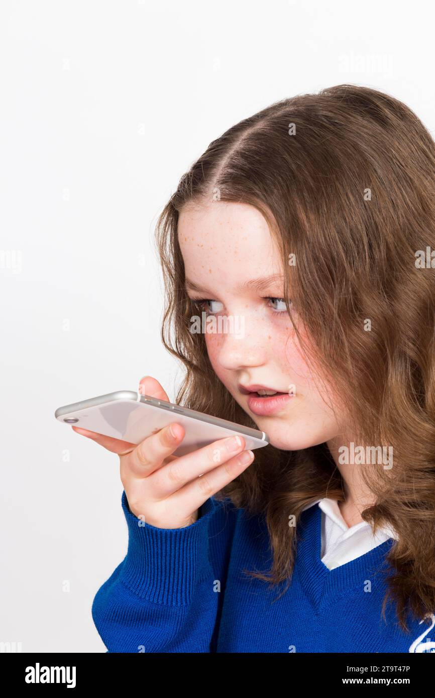 Year 7 school girl child aged 11 years / year old kid wearing school ...