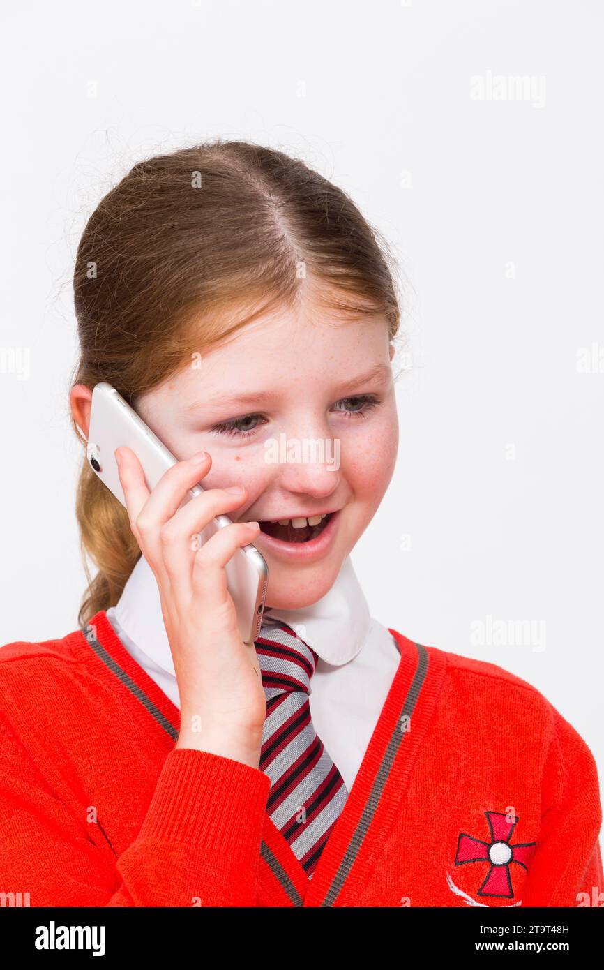 Year 5 school girl child aged 9 years / year old kid wearing school ...