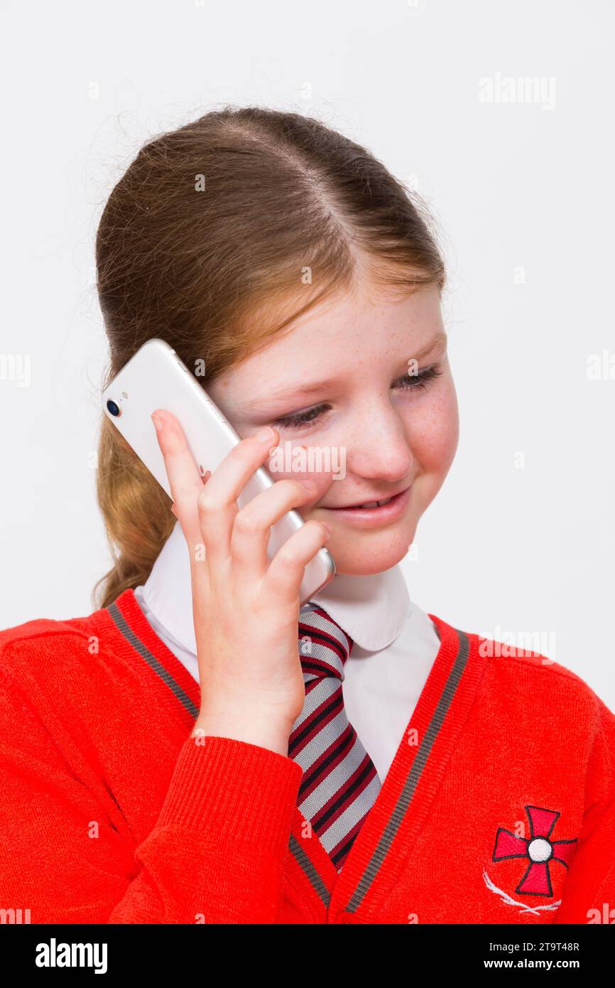 Year 5 school girl child aged 9 years / year old kid wearing school ...