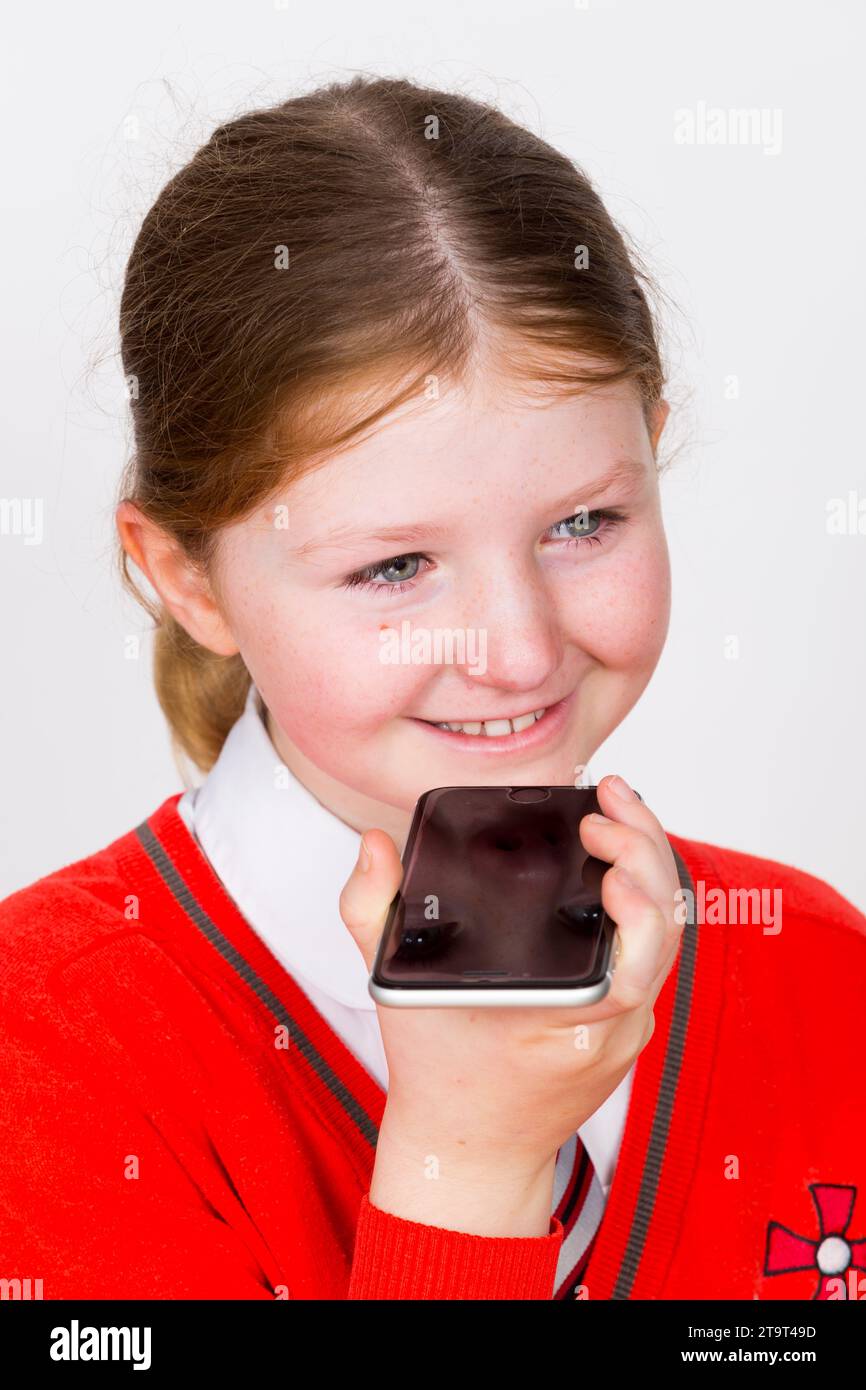 Year 5 school girl child aged 9 years / year old kid wearing school ...