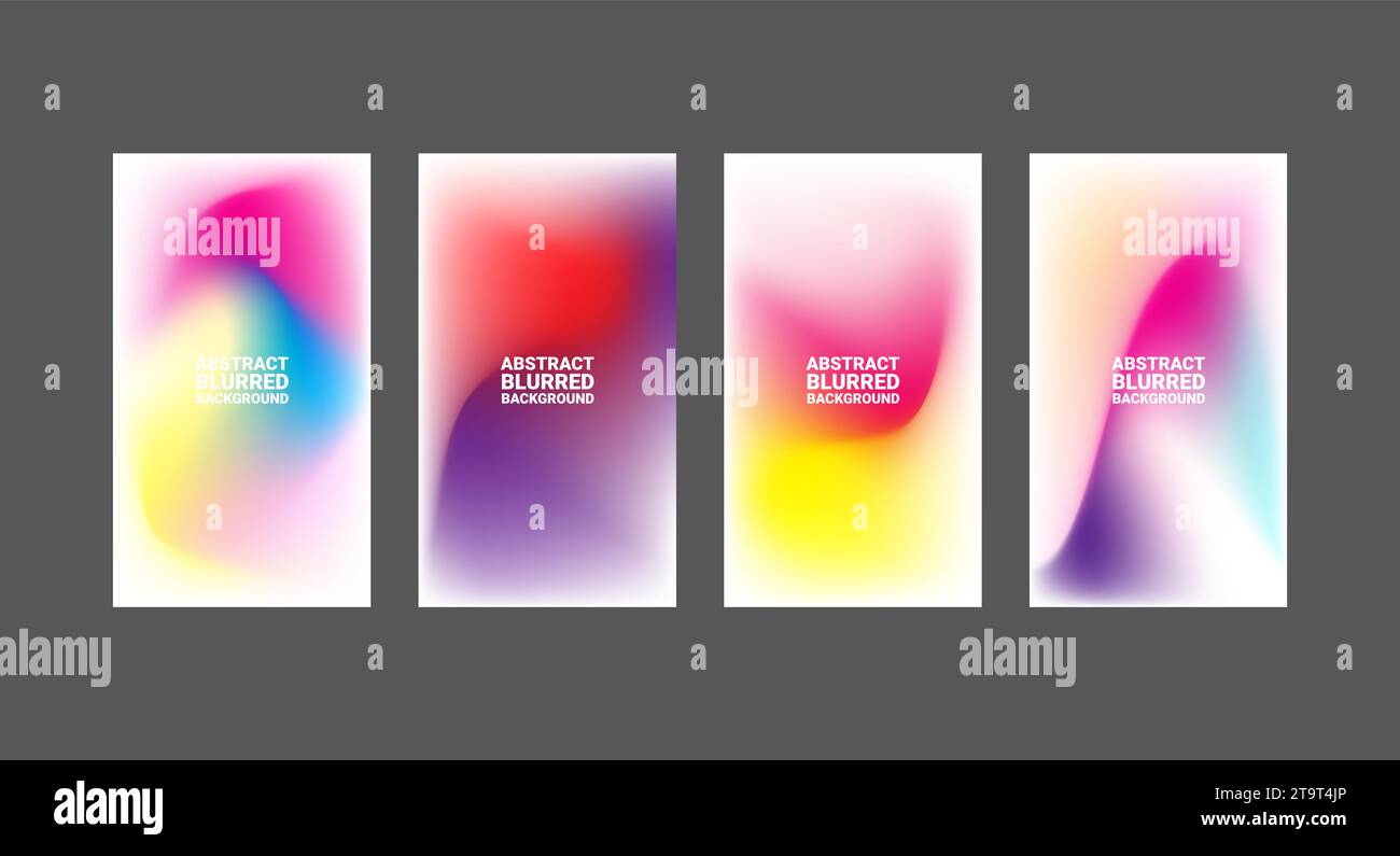 modern abstract blurred color gradients. templates collection for ...