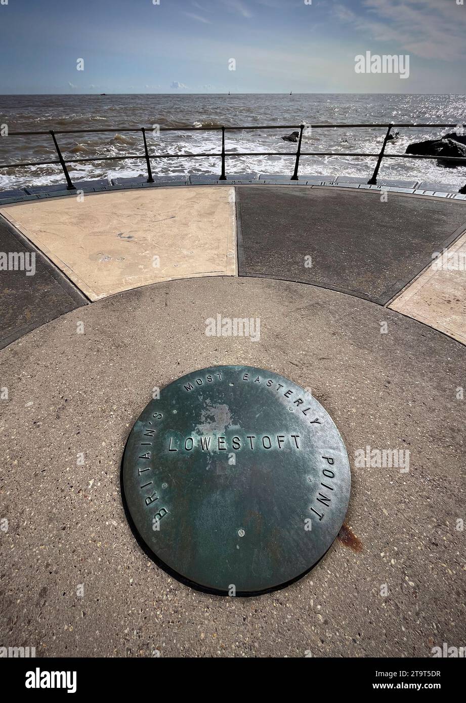 ness point lowestoft suffolk, britains's most easterly point Stock ...