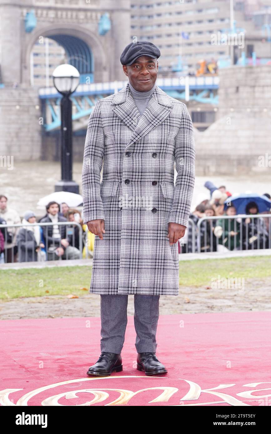 Paterson Joseph during a photo call with the cast of Wonka at Potter's ...