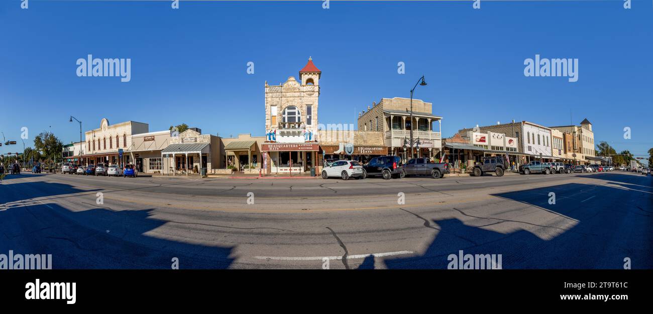 Fredericksburg, USA - November 1, 2023: The Main Street in ...