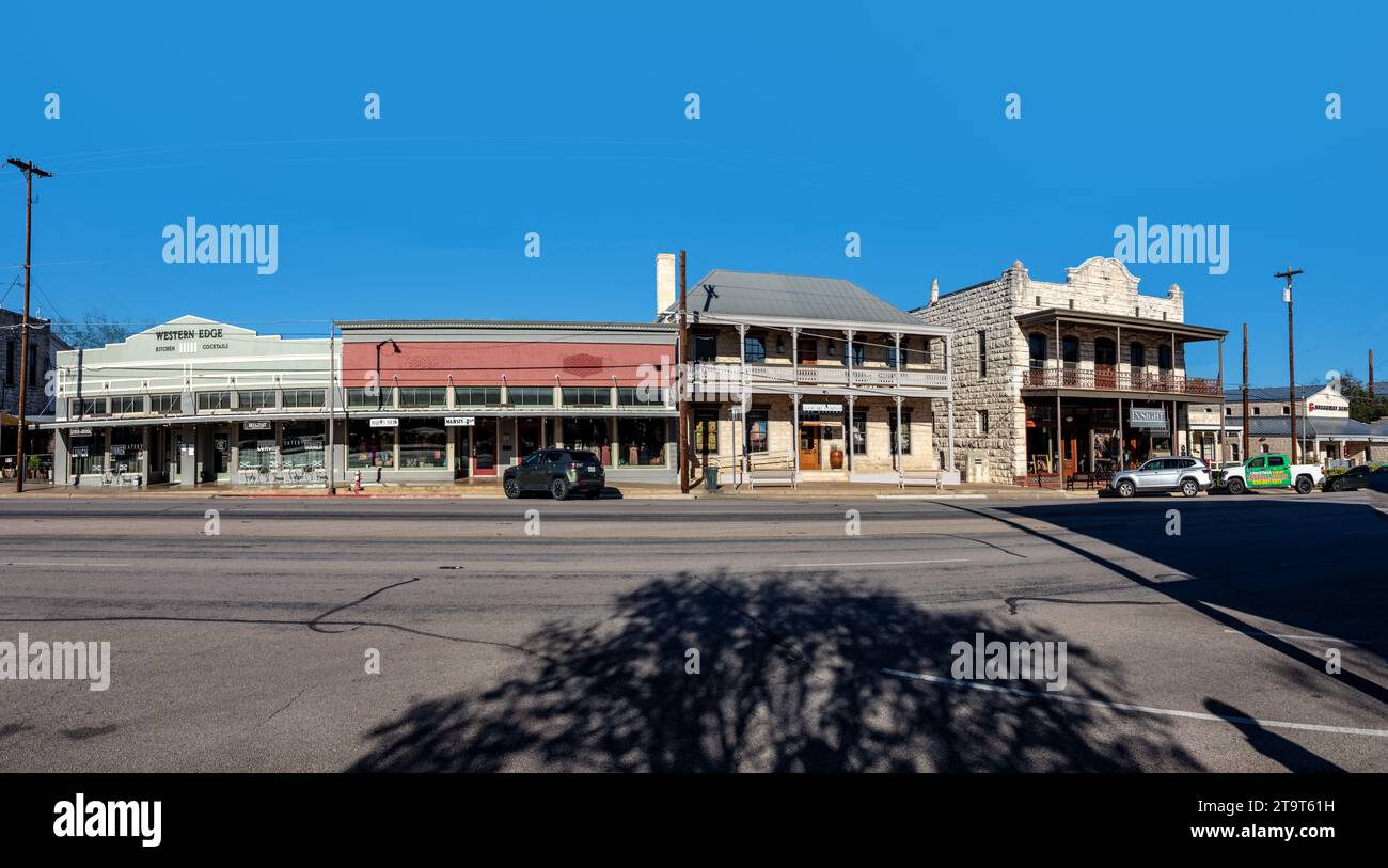 Fredericksburg, USA - November 1, 2023: The Main Street in ...