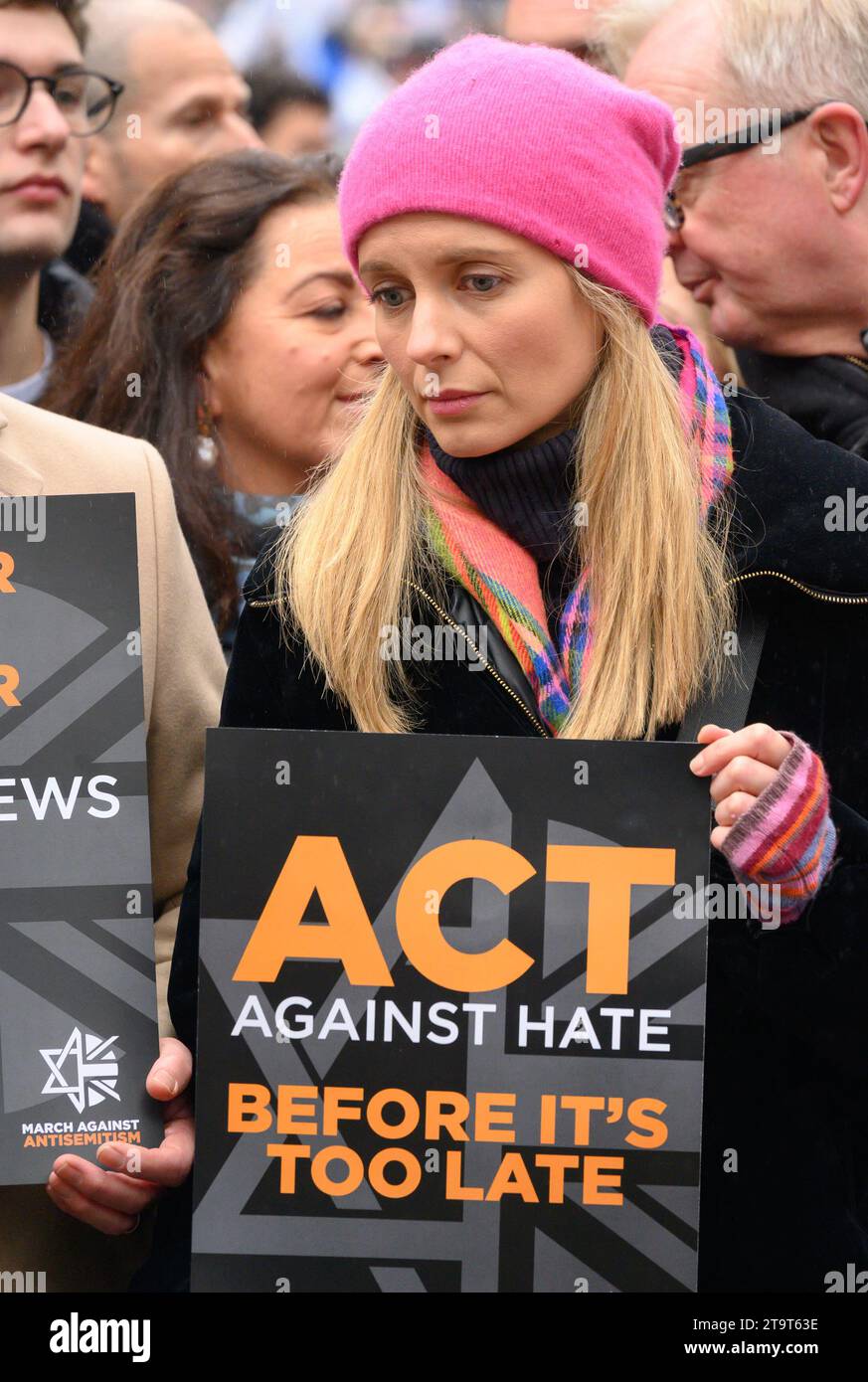 Rachel Riley (TV presenter) taking part in the March Against ...