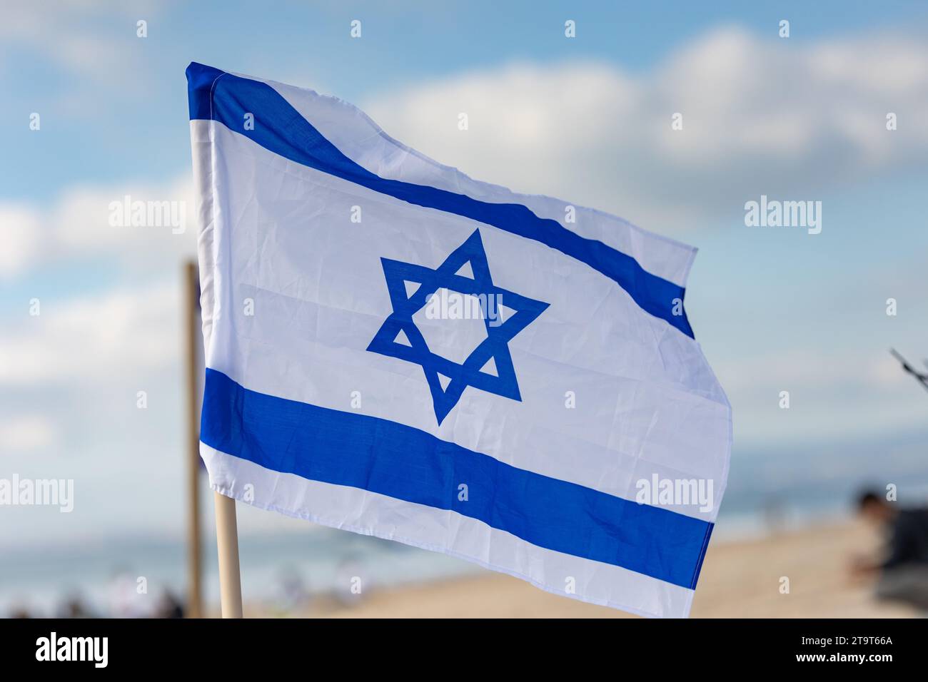A Symbol of Unity and Identity: The Star of David on a Flag Stock Photo ...