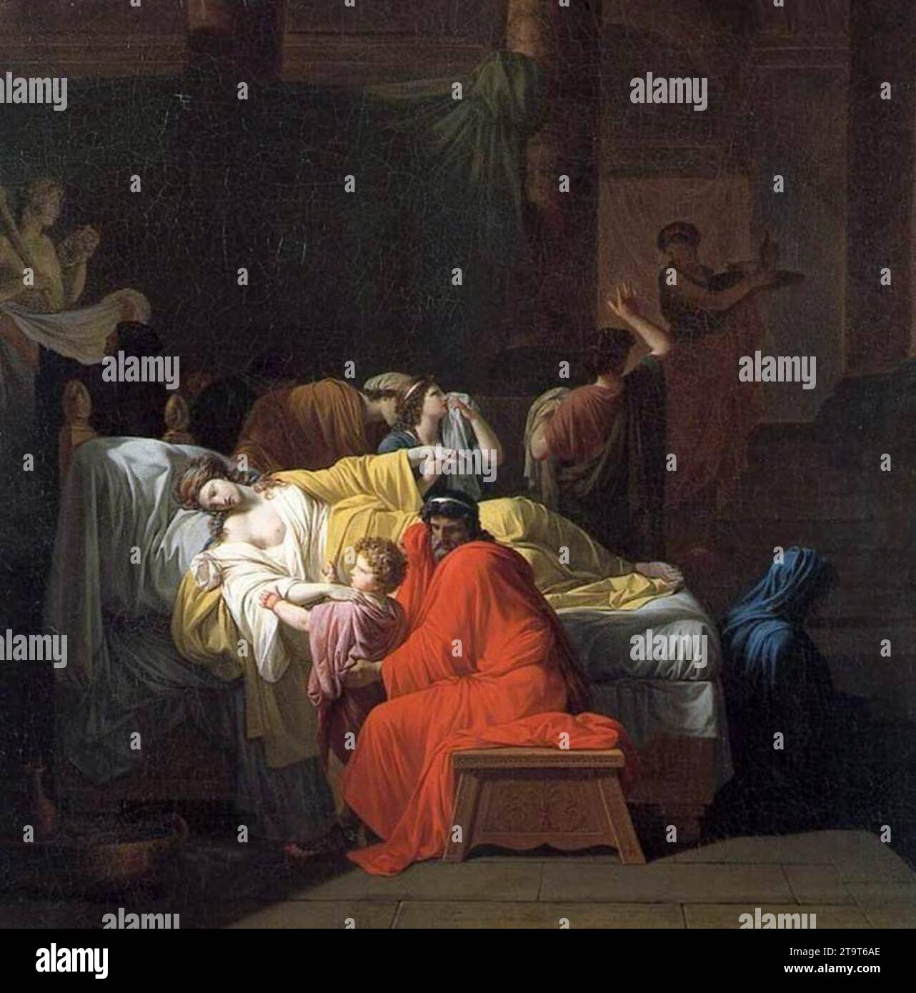 The Death of Alcestis - by Jean-Francois-Pierre Peyron Stock Photo - Alamy