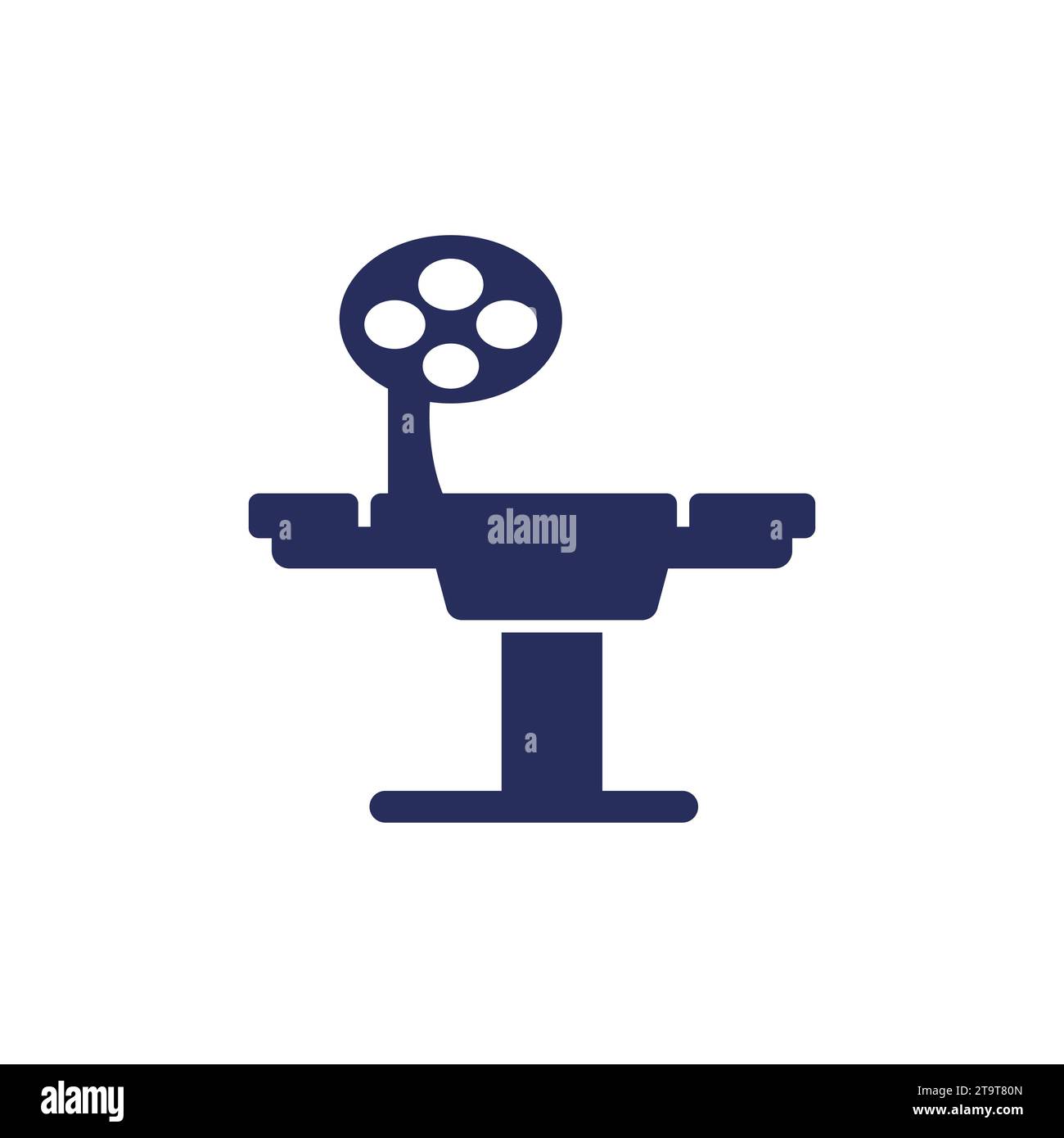 Operating table, surgery icon on white Stock Vector Image & Art - Alamy