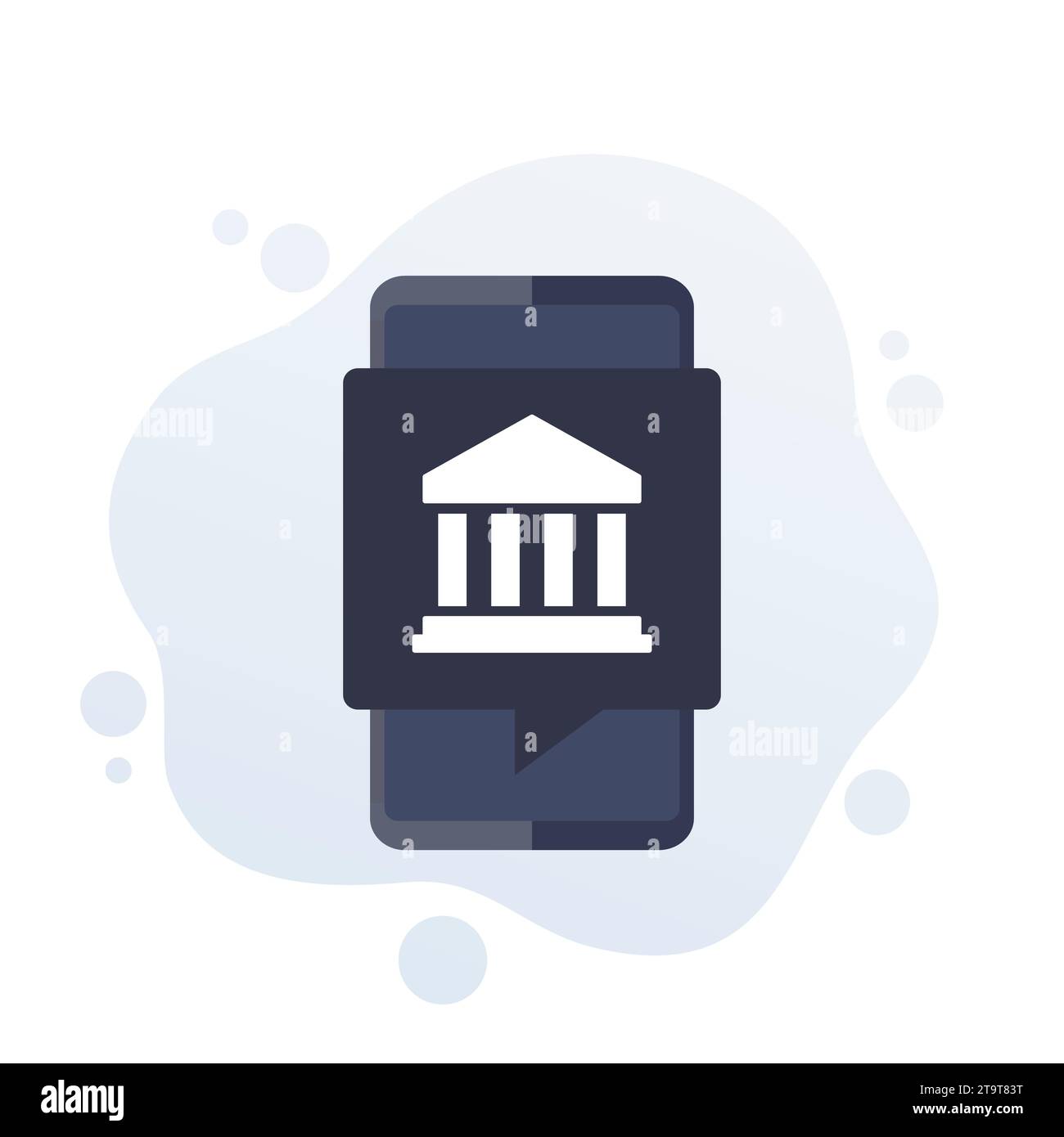 Mobile banking service black Cut Out Stock Images & Pictures - Alamy