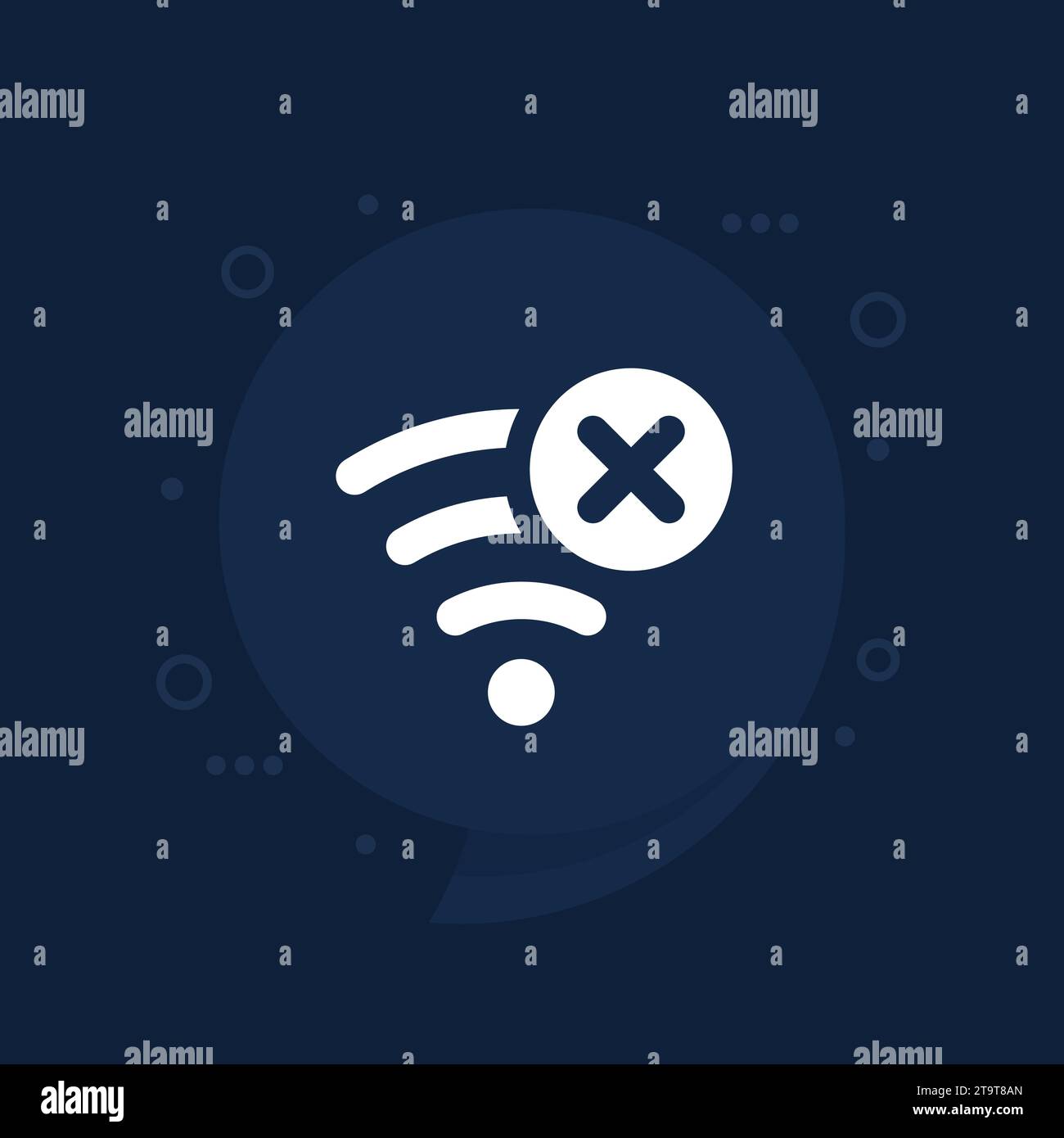 no wi-fi connection icon for web Stock Vector Image & Art - Alamy