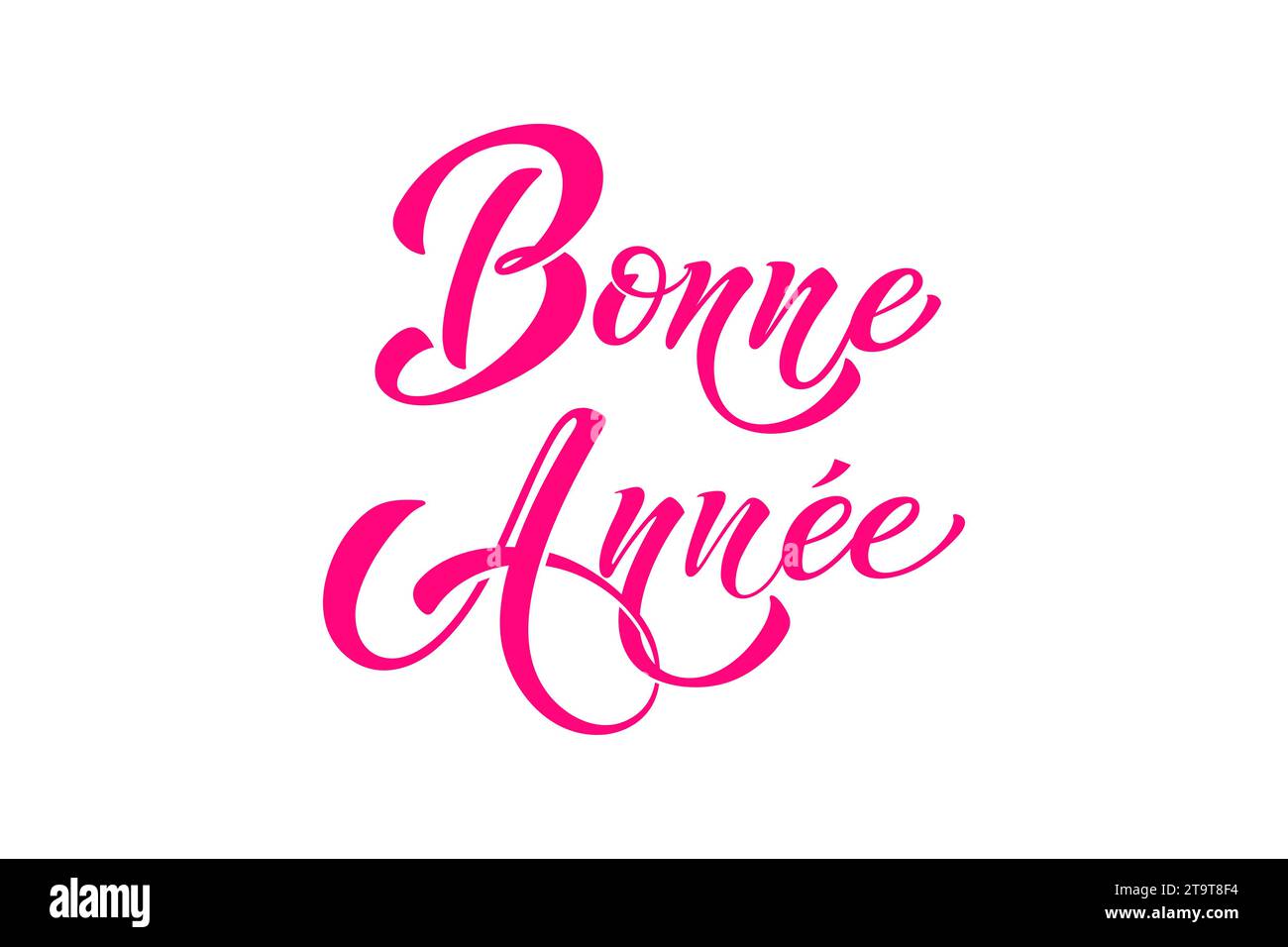 Joyeux noel and Bonee Annee. Merry Christmas card template with ...