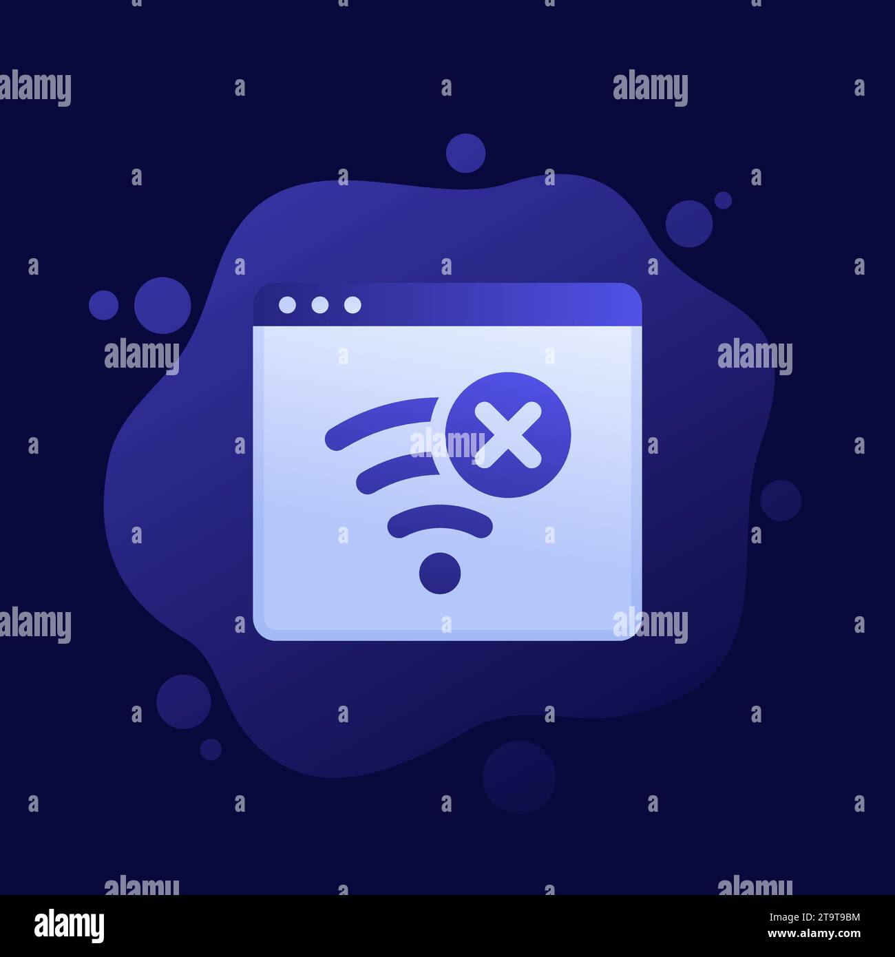 no wi-fi connection icon, vector design Stock Vector Image & Art - Alamy