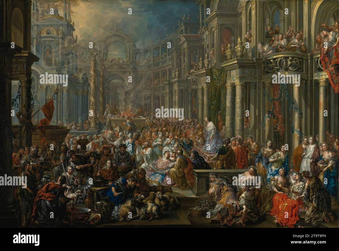 Dedication of the Temple of Solomon in Jerusalem - by Johann Georg ...