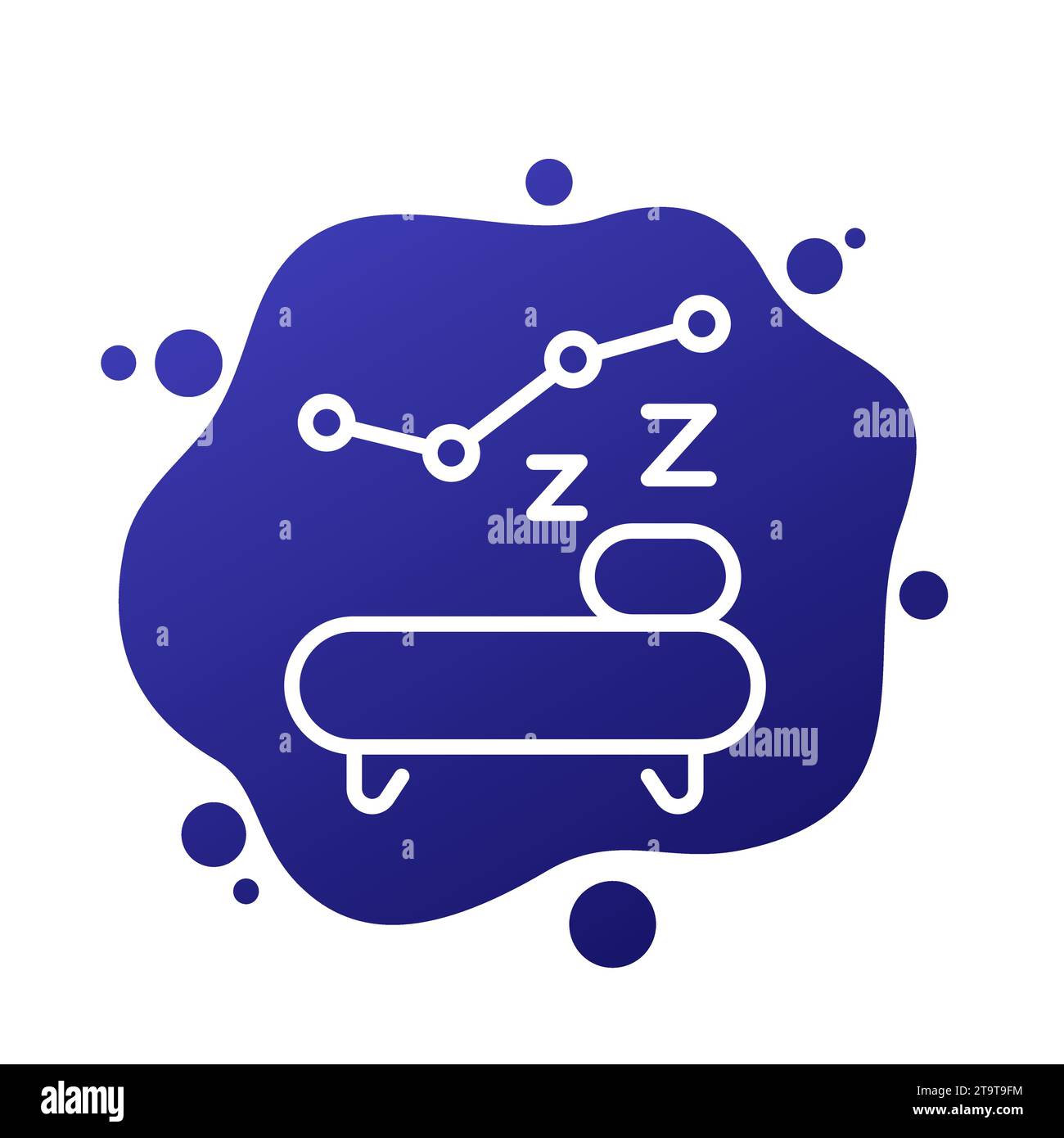 Sleep tracking line icon, vector Stock Vector Image & Art - Alamy