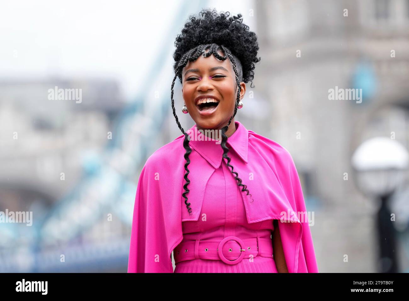 Calah Lane poses for photographers upon arrival at the photo call of ...
