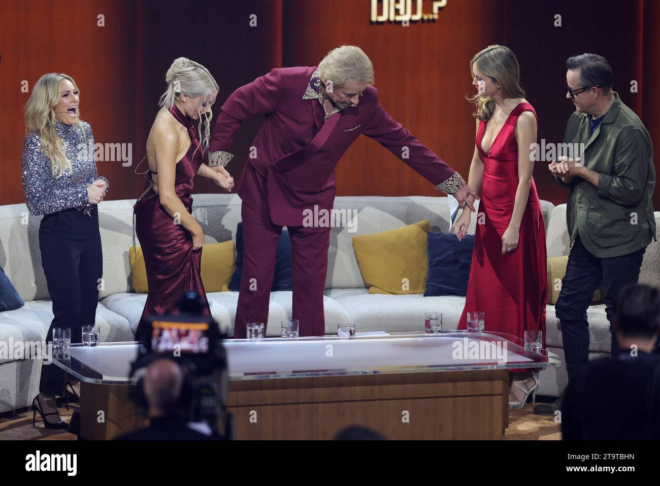 ZDF-Unterhaltungsshow Wetten dass.. - live aus Offenburg Moderator Thomas Gottschalk mit Helene ...