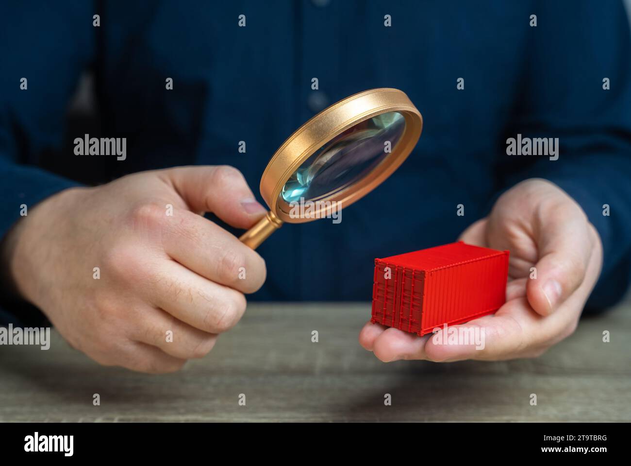 Check shipping containers for smuggling. Transportation of illegal ...