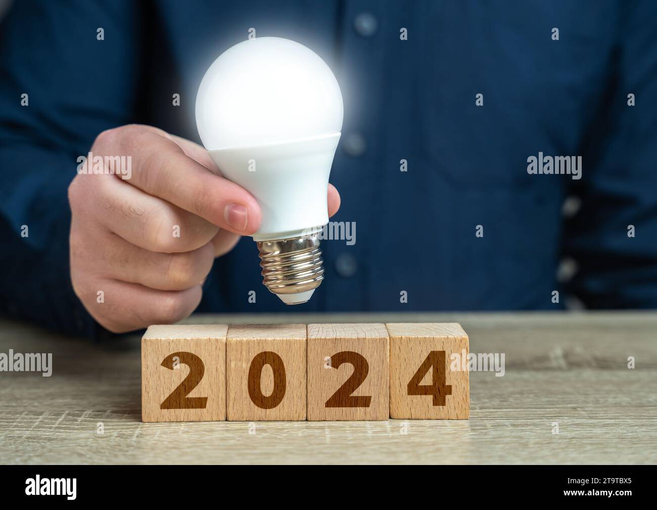 Ideas for 2024. Yearly calendar. Embracing new trends, making forecasts ...