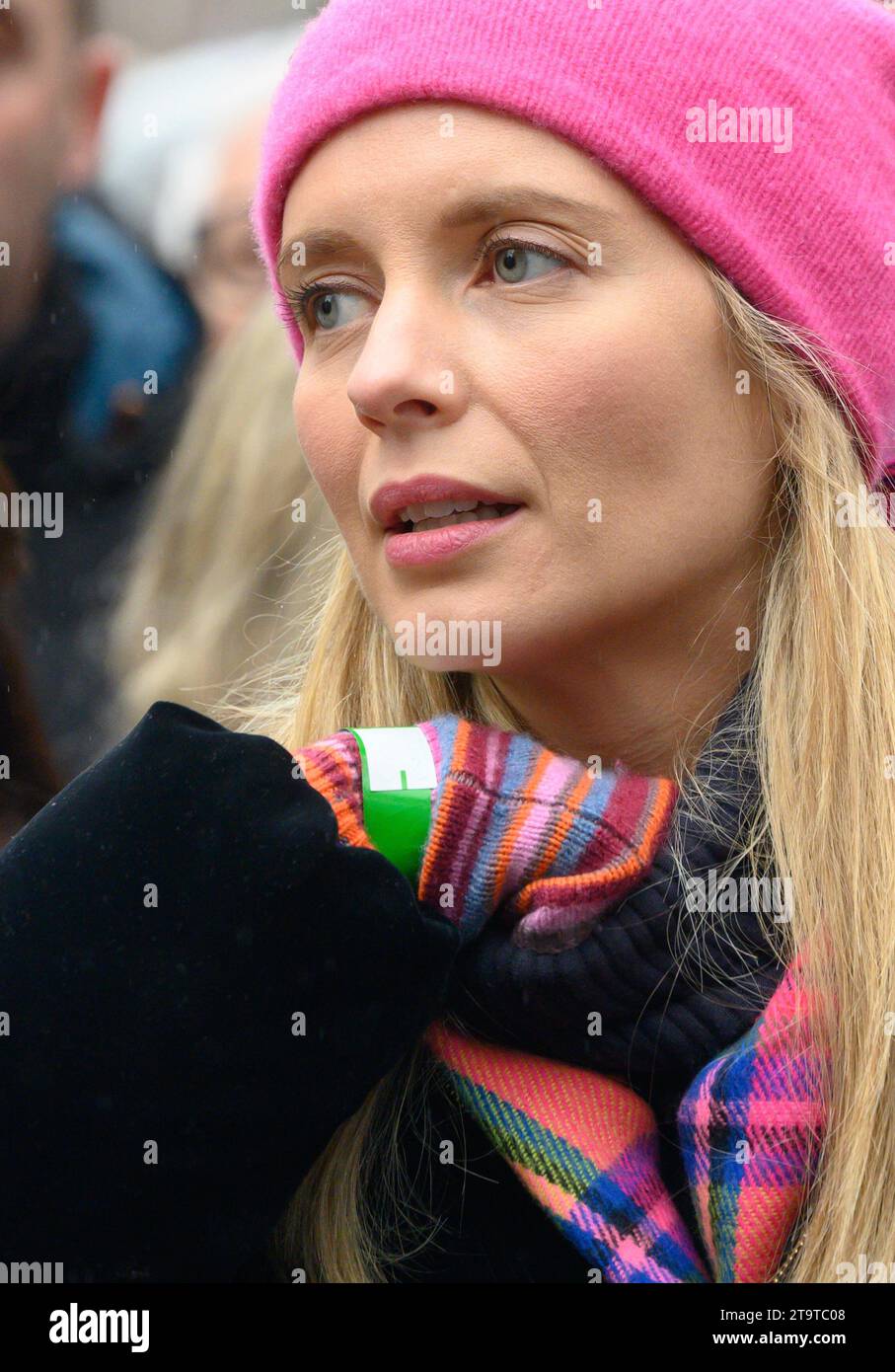 Rachel Riley (TV presenter) taking part in the March Against ...
