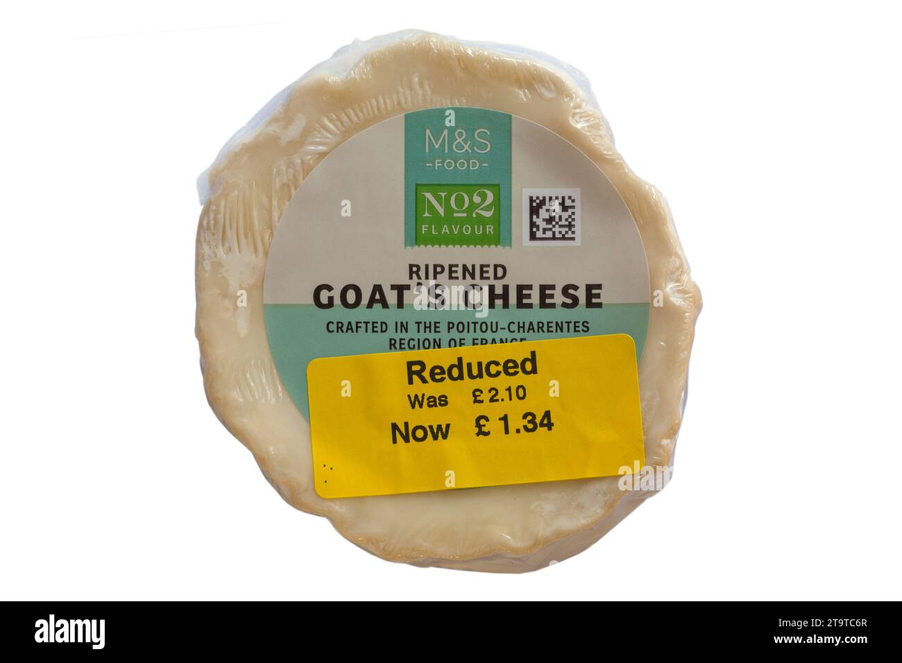 pack of M&S ripened goats cheese crafted in the Poitou-Charentes region ...