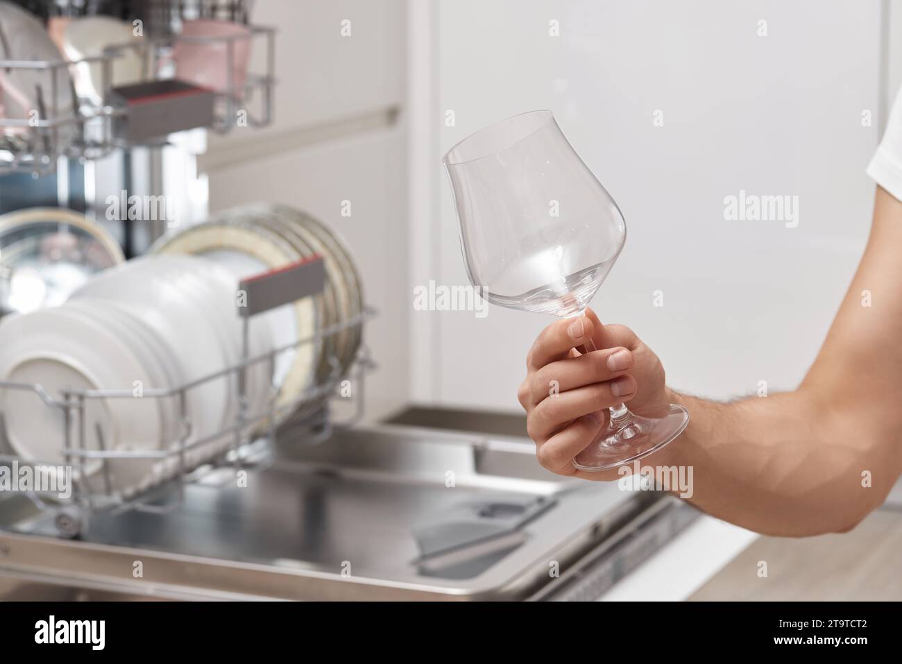 Takes out glasses hi-res stock photography and images - Alamy