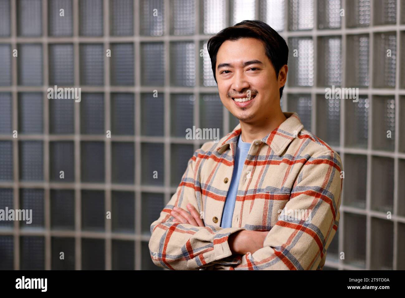 Schauspieler Aaron Le beim Fototermin am Set der ARD TV-Serie ...