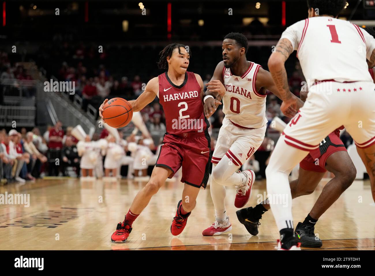 Harvard guard Malik Mack (2) in action as Harvard played Indiana an ...