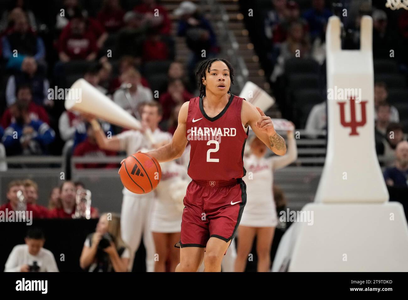 Harvard guard Malik Mack (2) in action as Harvard played Indiana an ...