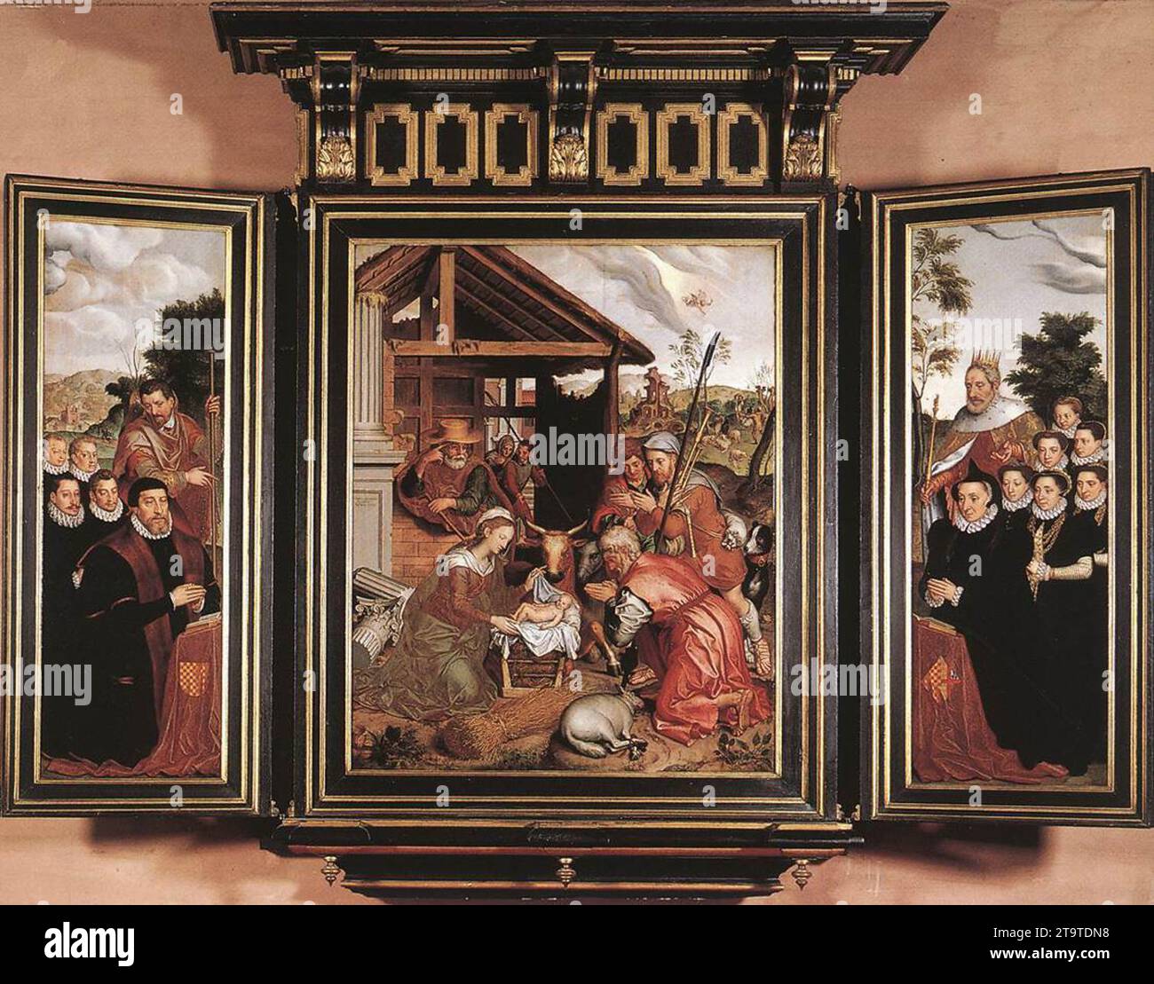 The Damhouder Triptych 1574 by Pieter Pourbus Stock Photo - Alamy