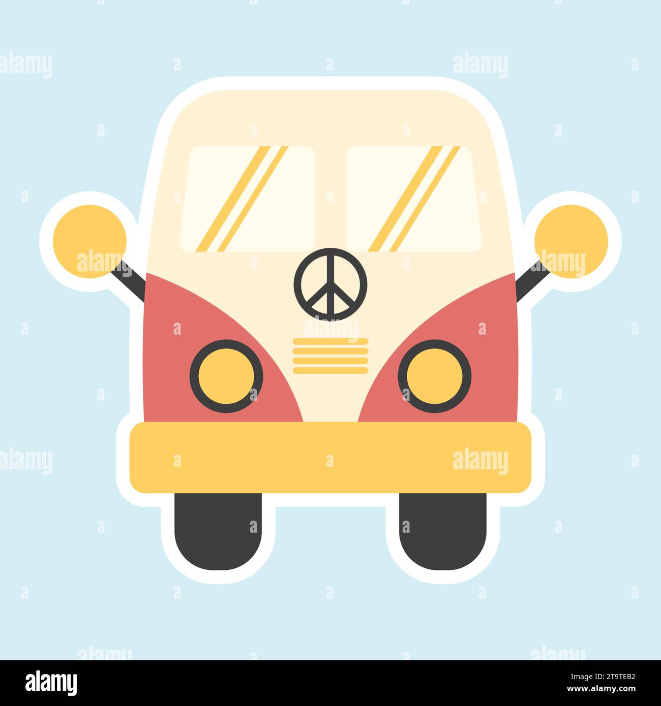 Vintage retro bus flat style design Vector illustration Stock Vector ...