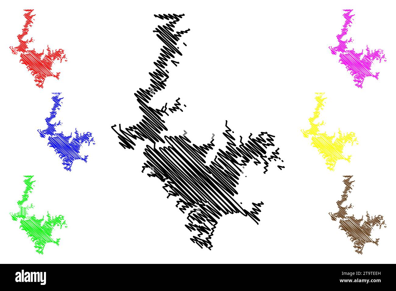 Map of china coast Stock Vector Images - Alamy