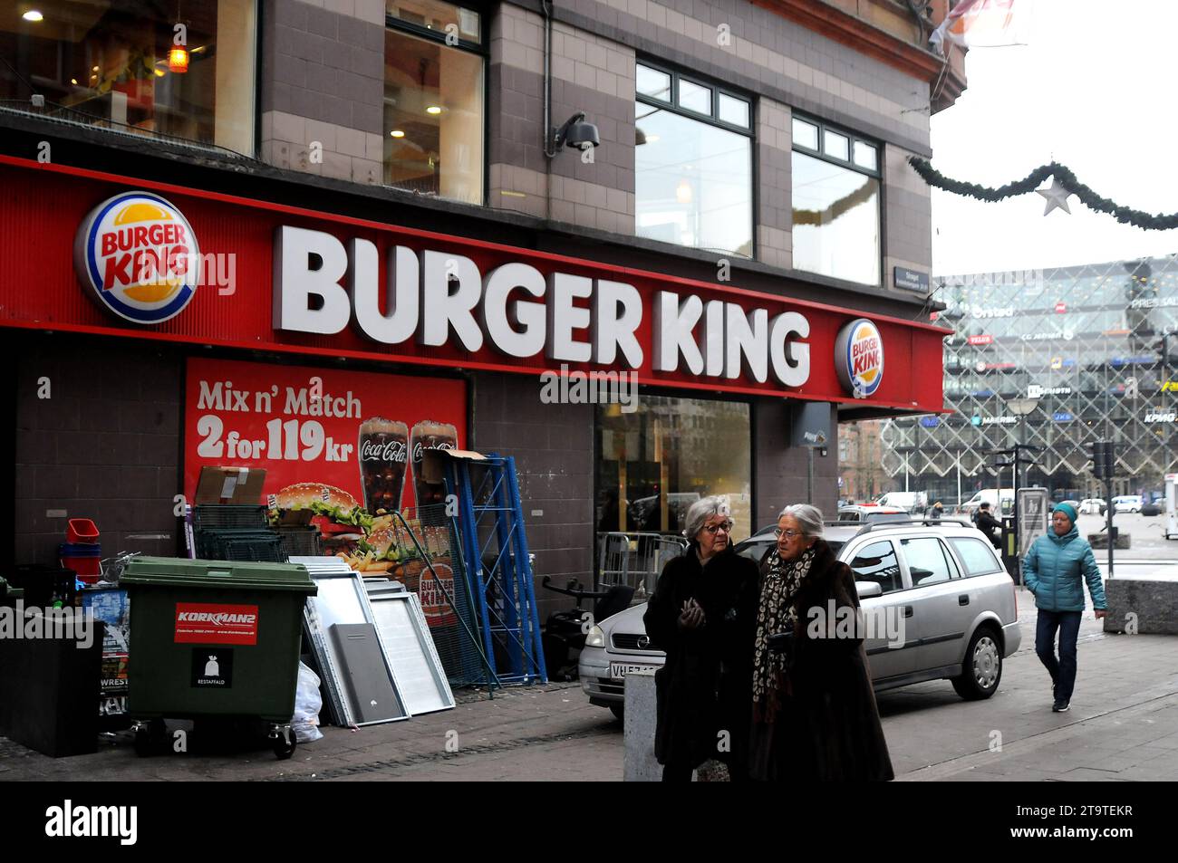 Copenhagen, Denmark /27 November 2023/. Fast food american food chain ...