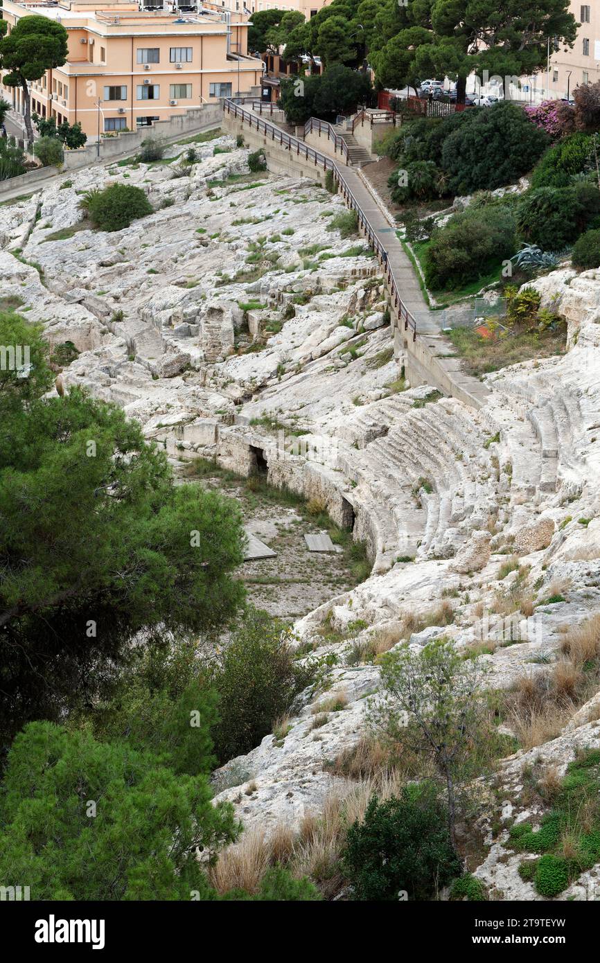 The Roman Amphitheatre (1st-2nd century AC) in Cagliari, the greatest ...
