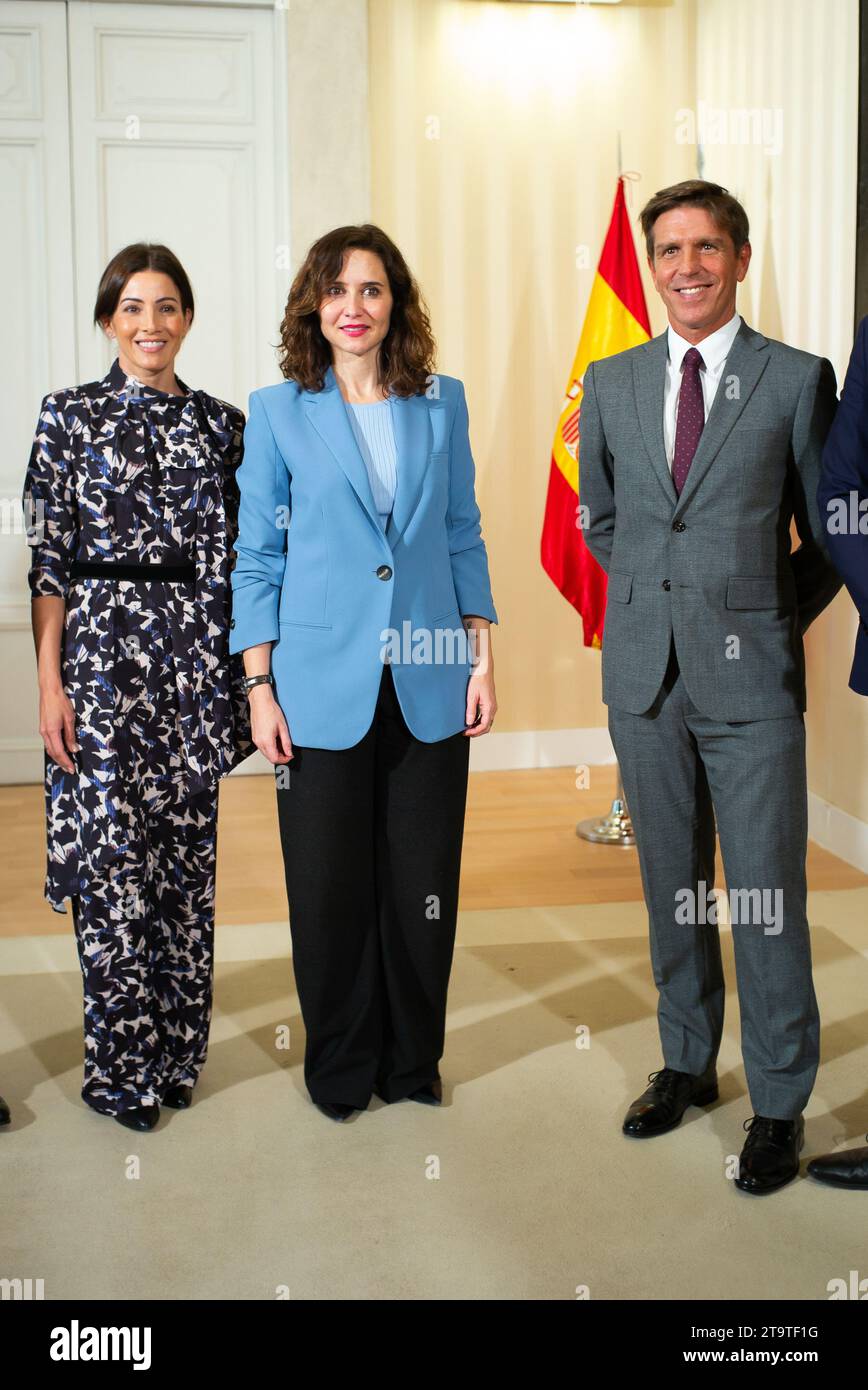 The bullfighter Manuel Diaz El Cordobes, Virginia Troconis and Isabel ...