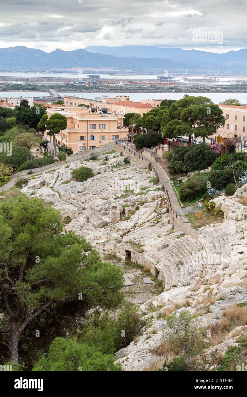 The Roman Amphitheatre (1st-2nd century AC) in Cagliari, the greatest ...