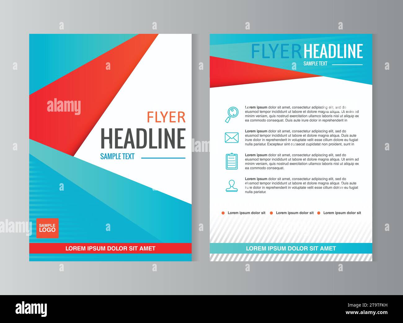 Brochure flyer design template. Vector presentation. Geometric Business ...