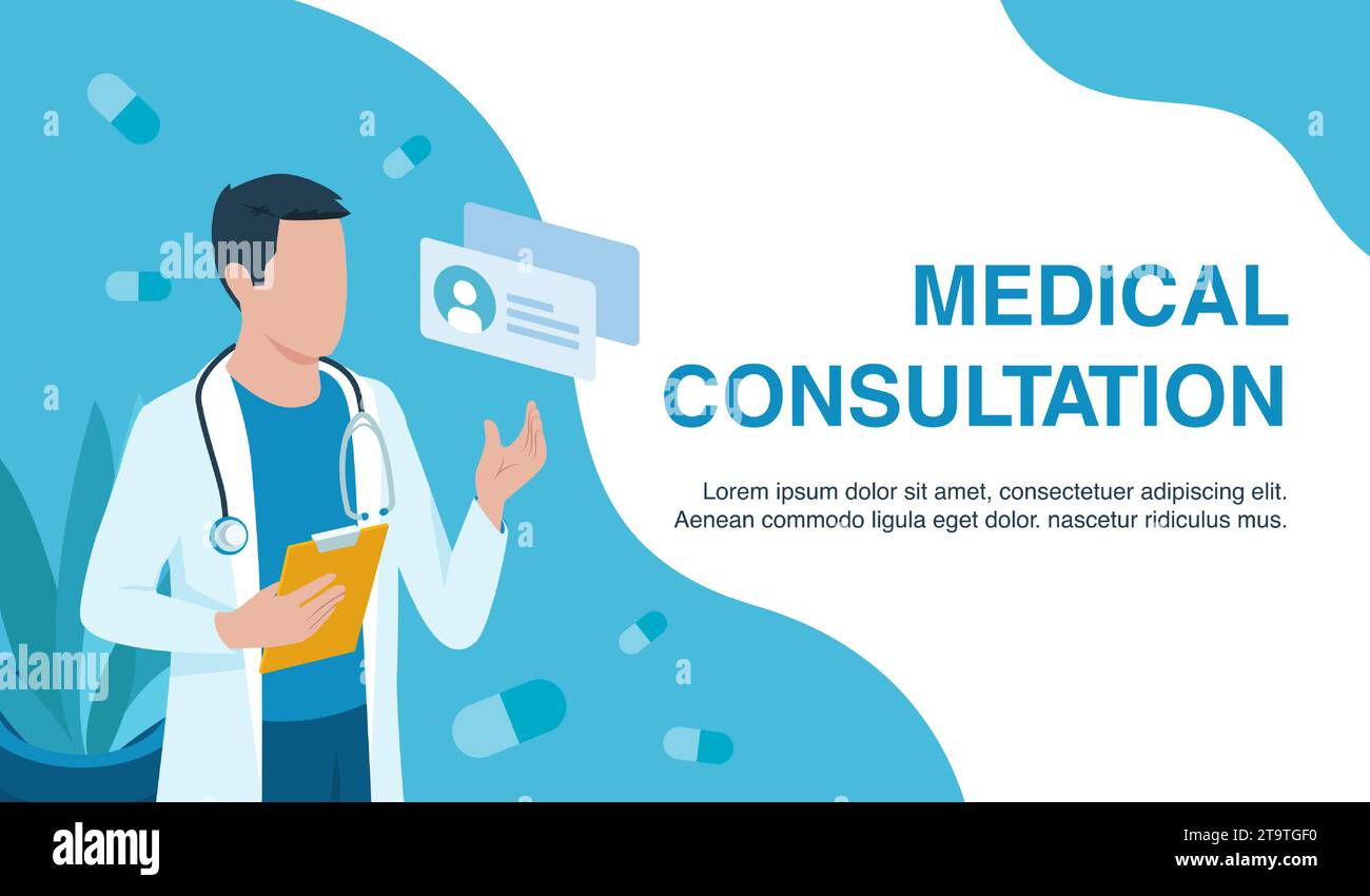 Medical consultation, health care banner Stock Vector Image & Art - Alamy