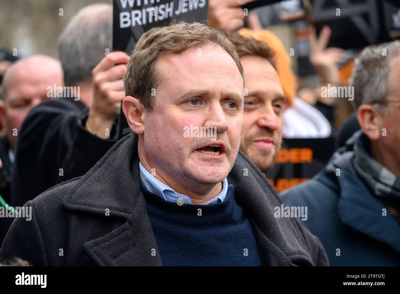 Tom Tugenthat MP (Con: Tonbridge and Malling) taking part in the March ...