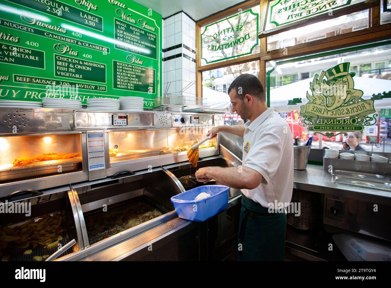 The Rock and Sole Plaice, Fish and Chip shop, Endell Street, Covent ...
