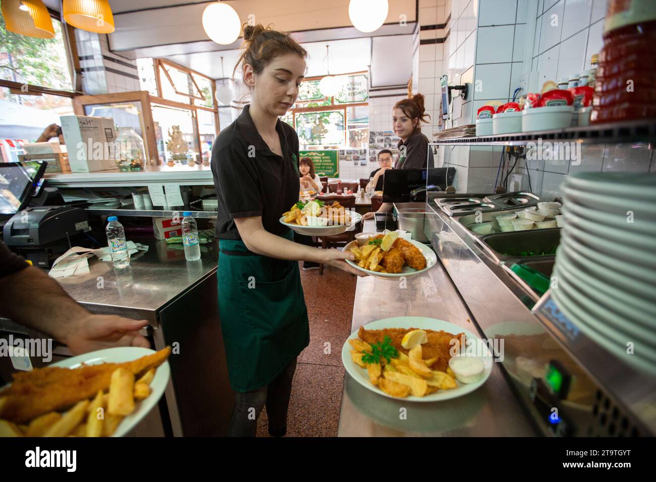 The Rock and Sole Plaice, Fish and Chip shop, Endell Street, Covent ...