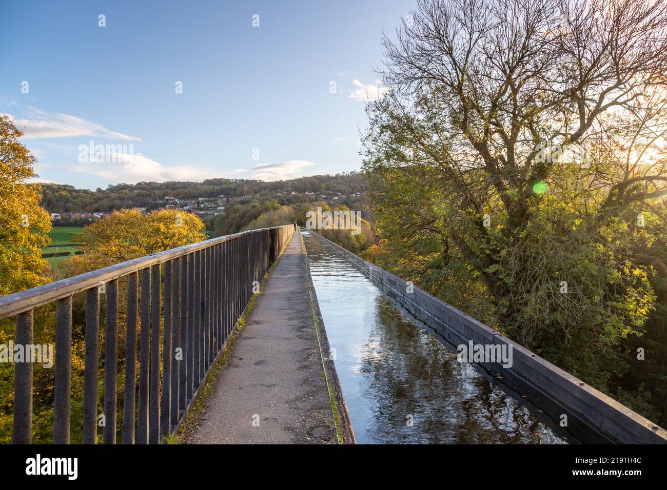 Pontcysyllte aqueduct world heritage site, Wrexham, North Wales Stock ...