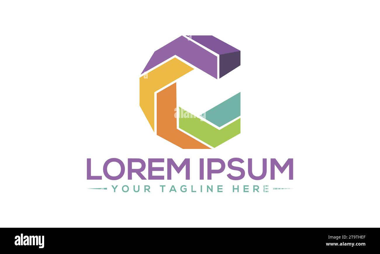 C Logo Design Unique logo design Stock Vector Image & Art - Alamy