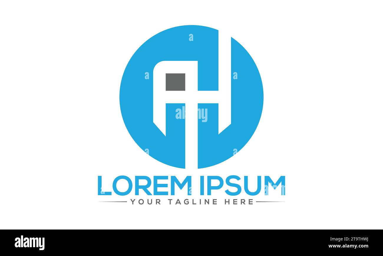 AH Logo Design Unique Logo Design Stock Vector Image & Art - Alamy