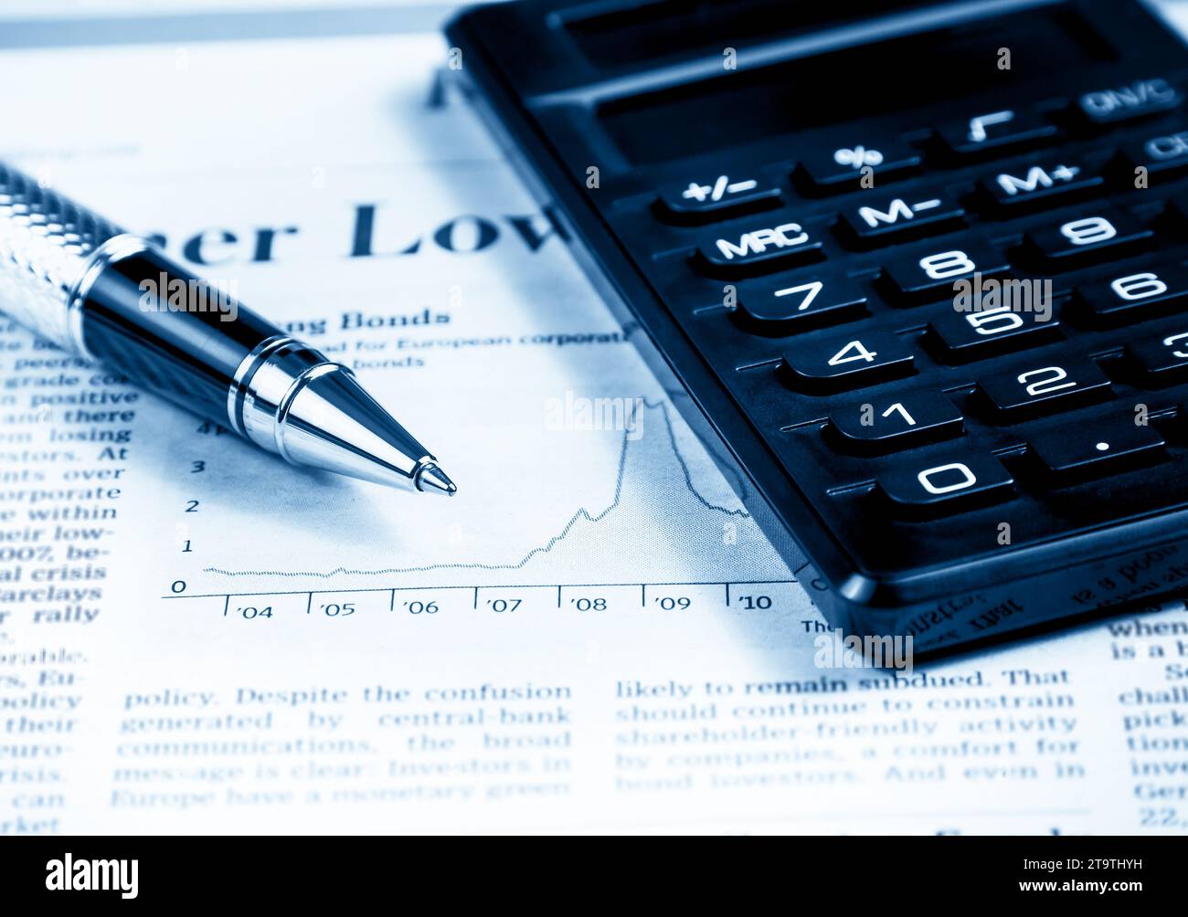 Calculator chart hi-res stock photography and images - Alamy